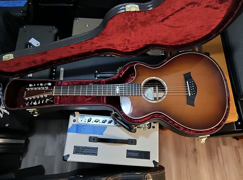 Taylor Custom TF 12 Grand Concert - Tobacco HSC | Reverb