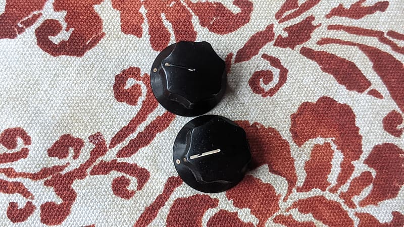 Vintage 1960s set Fender black Mustang guitar control | Reverb UK