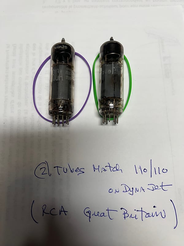 RCA 6BQ5 (paire) UK (EL84) | Reverb