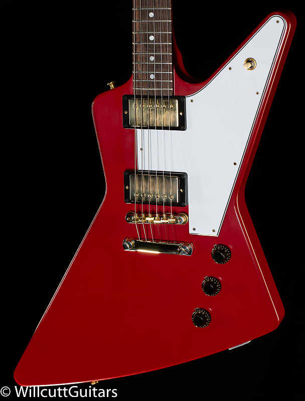 Gibson Custom Shop 1958 Korina Explorer Cardinal Red (700) | Reverb