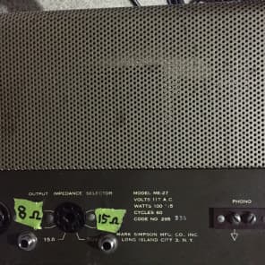 Masco ME-27 1950s handwired point to point tube amp | Reverb