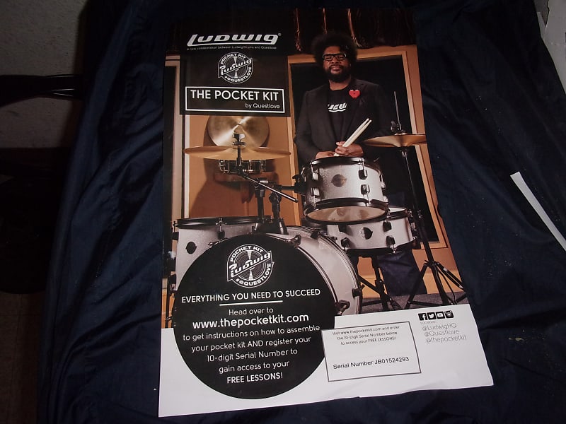 RARE Ludwig Questlove Poster The Roots Drummer from a | Reverb