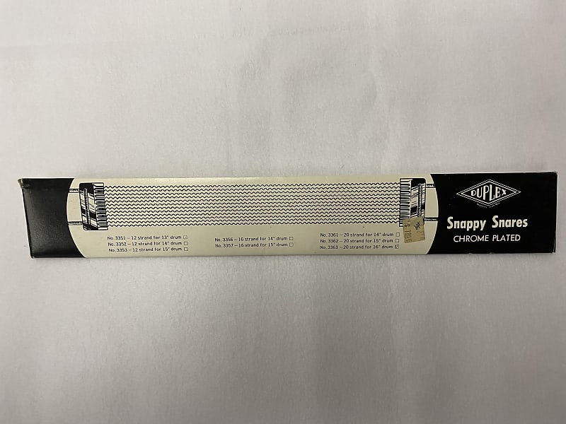 Duplex Lot 398 Snappy Snare Chrome Plated 14" Drum | Reverb