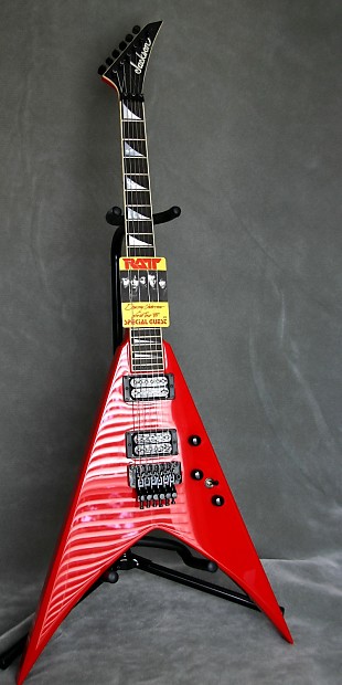 Jackson custom shop double Rhoads V Robbin Crosby 2004 Red | Reverb
