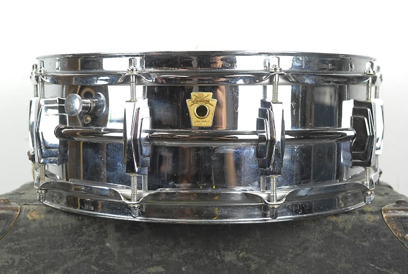 1960-1963 Ludwig 5x14 Chrome Over Brass "Super Ludwig" Snare | Reverb