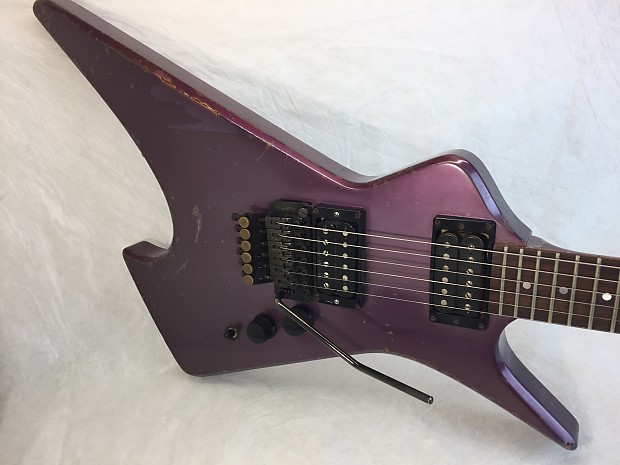 Vintage 1985 Hamer USA Scarab Purple + Original Floyd Rose | Reverb