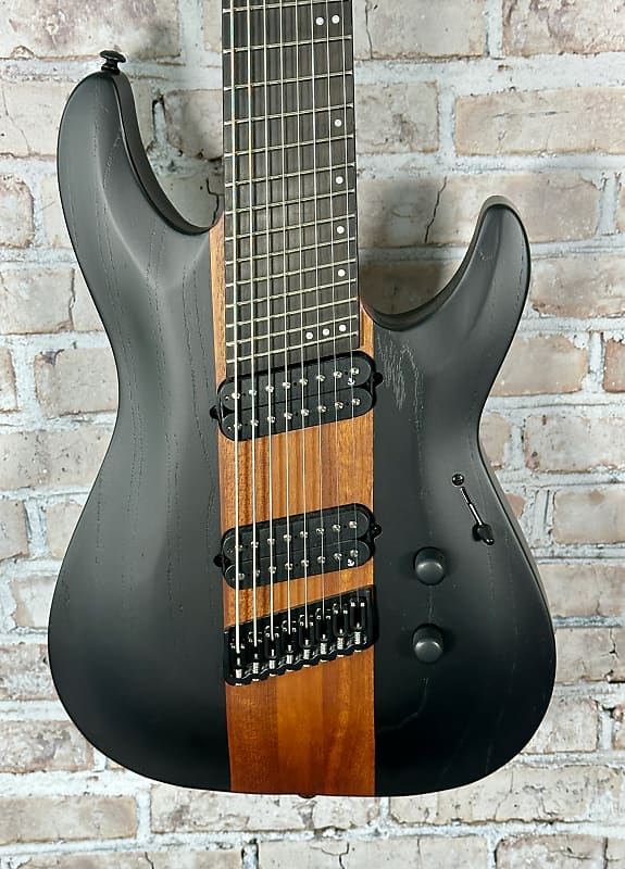 Schecter Rob Scallon C-8 Multiscale 8 String - Satin Dark | Reverb