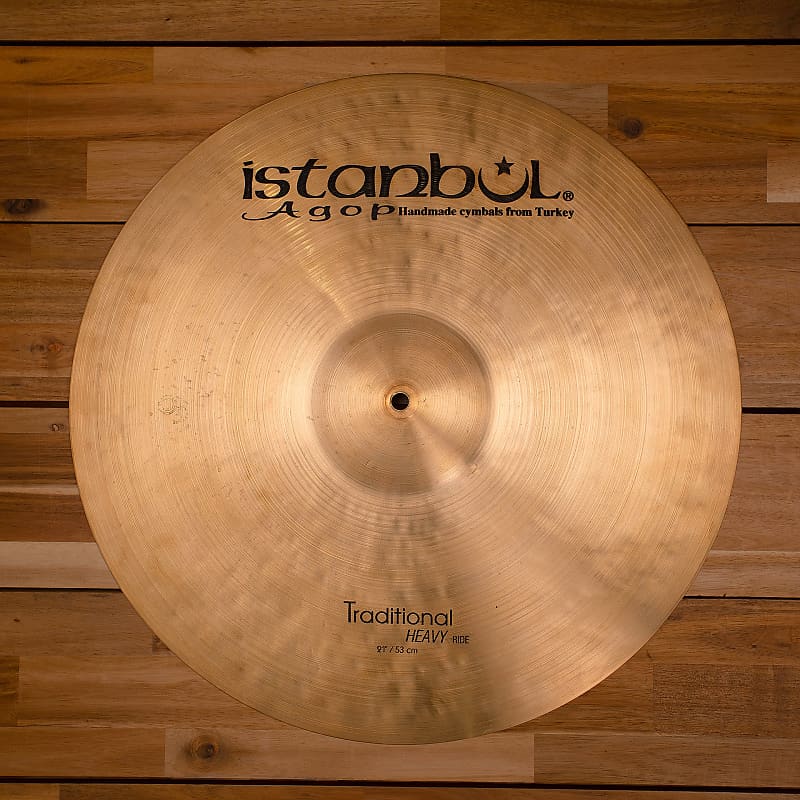 ISTANBUL AGOP 21" TRADITIONAL SERIES HEAVY RIDE CYMBAL | Reverb UK