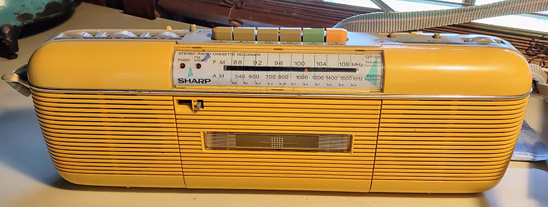 Sharp "Stranger Things" QT-50(Y) 1986 Yellow | Reverb
