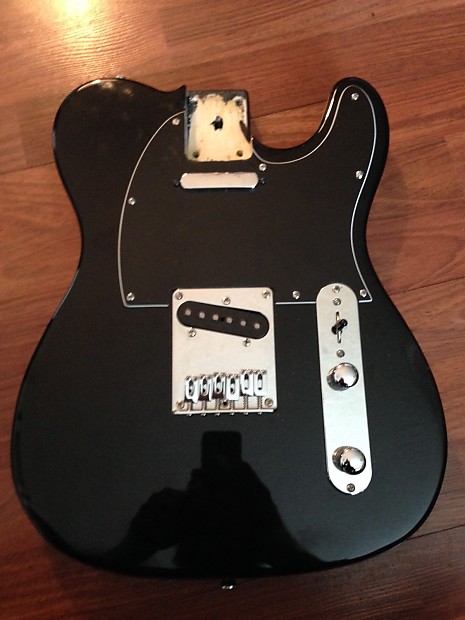 Loaded Telecaster Body Black | Reverb
