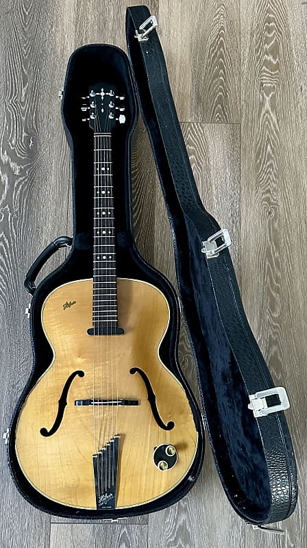 Hofner Senator Acoustic Electric Archtop Guitar - Natural | Reverb