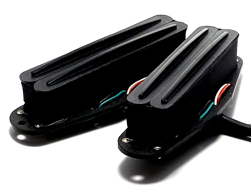 Dragonfire Duo Rail Set of 2 Strat Sized Humbucker Pickups ~ | Reverb