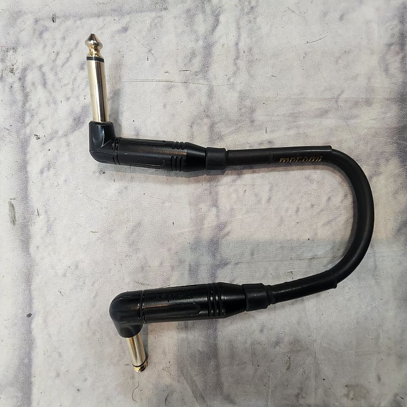 Mogami 10 Inch Patch Cable with Right Angle Ends | Reverb