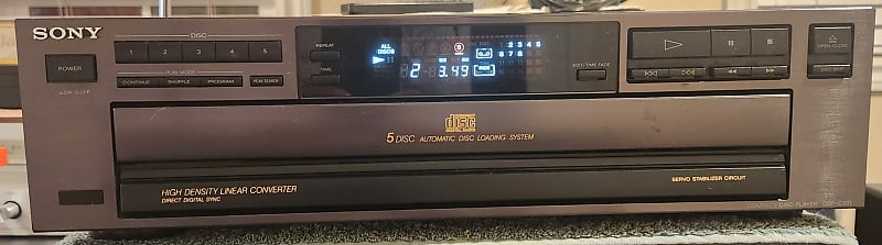 Sony Vintage Sony Cdp-c331 5 Disc CD Changer Player 90s | Reverb