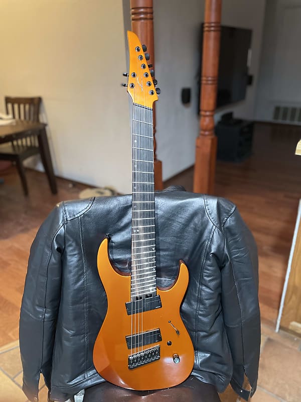 Legator N8FX - Custom Orange/Gold Metallic 8 String | Reverb