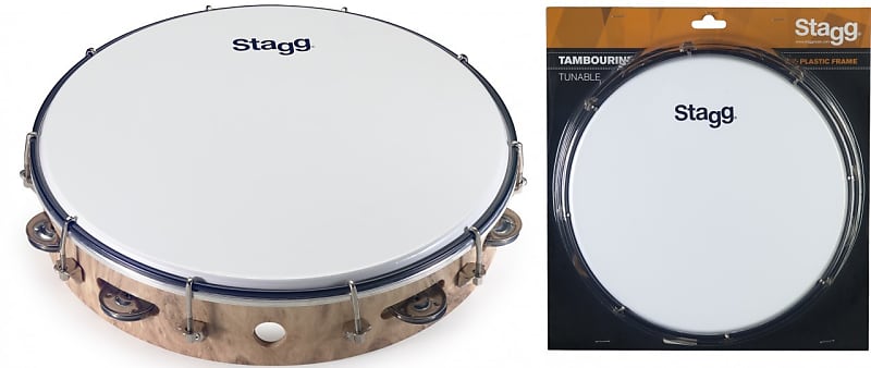 Stagg Model TAB-112P/WD 12-Inch Tunable Tambourine, One | Reverb UK