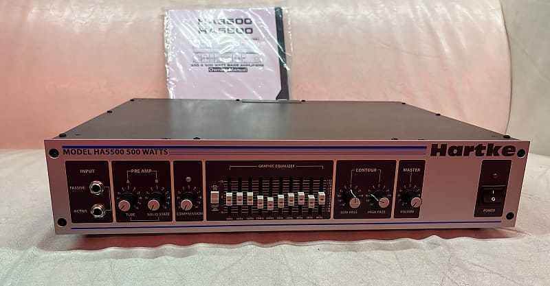 Hartke HA5500 500w dual preamp Bass Head (boxed new) | Reverb UK