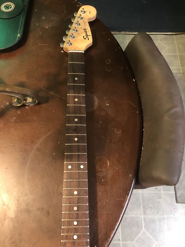 Fender Rosewood Squire neck used loaded no string trees | Reverb