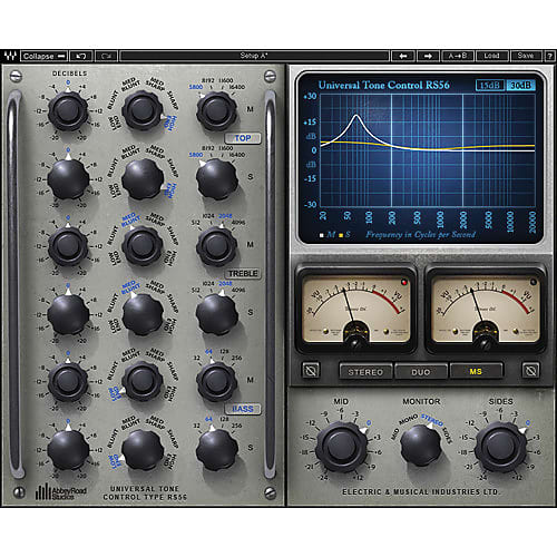 Waves RS56 Passive EQ - Equalizer Plug-In (Native/SoundGrid, | Reverb