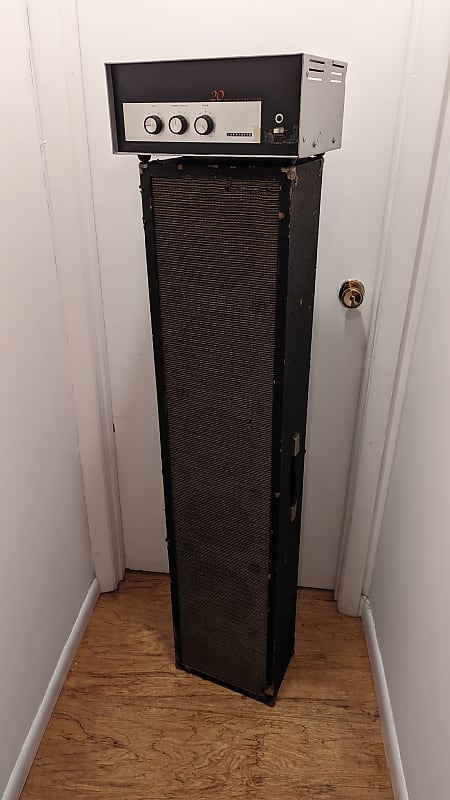 1950s/60s Lafayette Tube PA Amp Head + Bogen 6x6" Speaker | Reverb