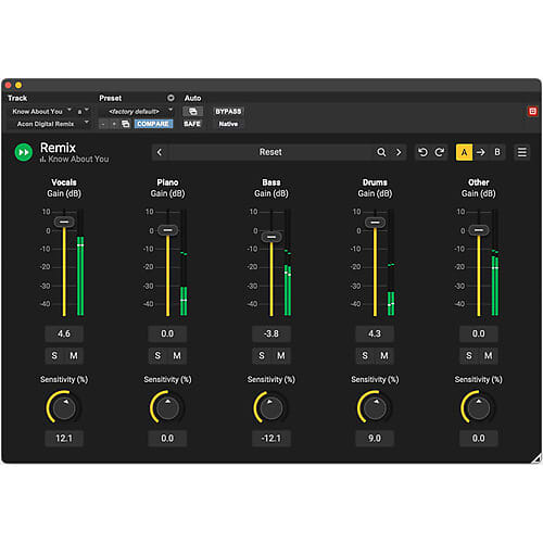 Acon Digital Remix Real-Time Audio Stem-Separation Plug-In | Reverb UK