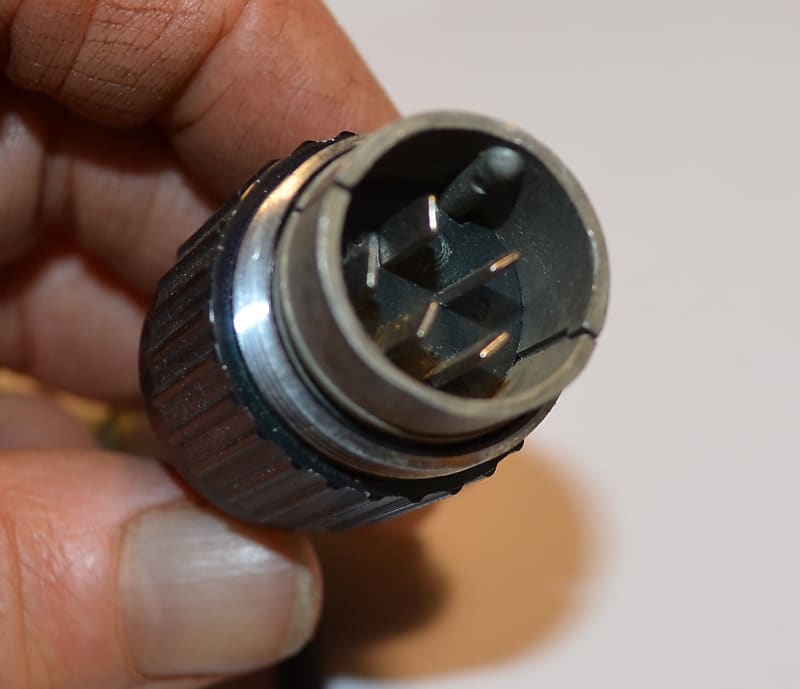 Tuchel Amphenol 5 pin male cable mount connector 60's? | Reverb