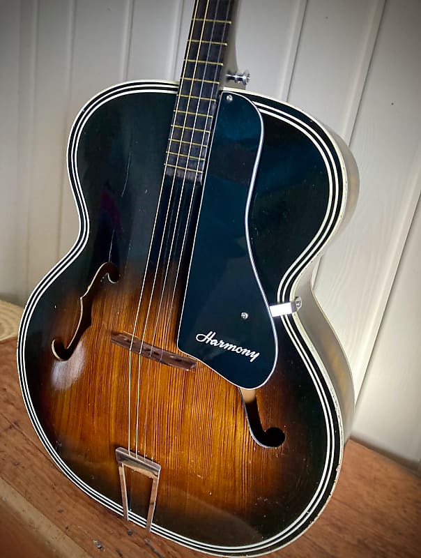 Harmony 1215 Tenor 4 String Archtop Guitar | Reverb