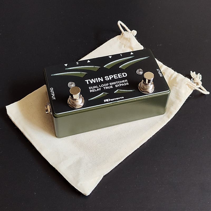 TWIN SPEED Dual Loop Switcher Relay True Bypass - Green (RD | Reverb