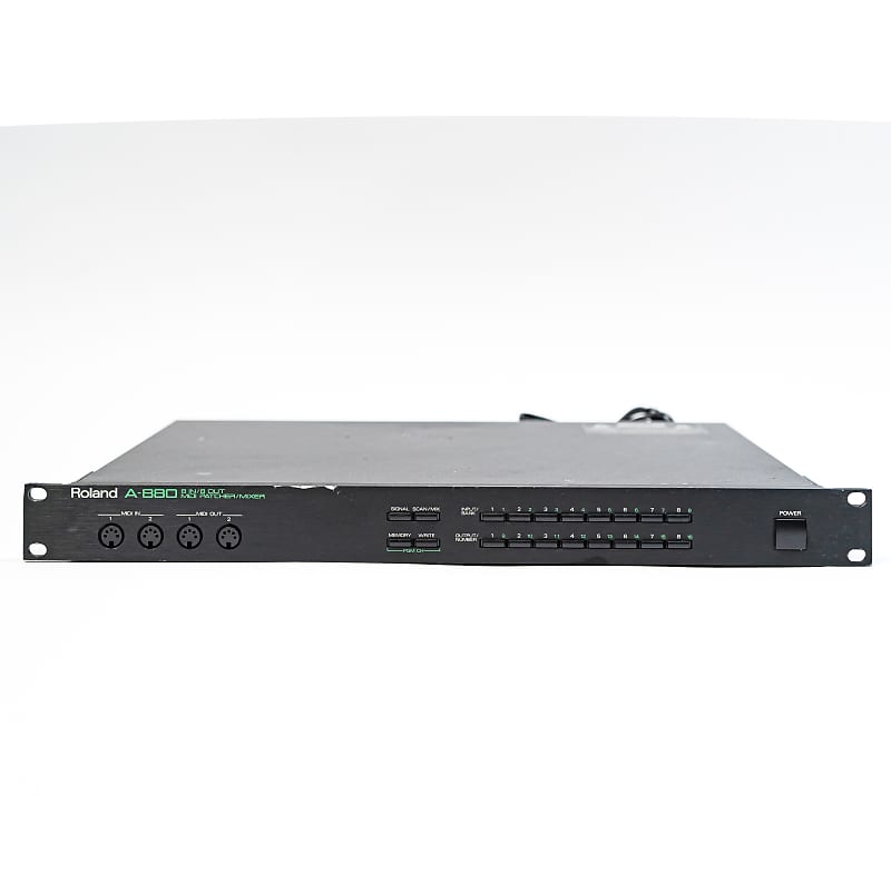 Roland A-880 8 In / 8 Out MIDI Patch Bay / Mixer Rackmount | Reverb