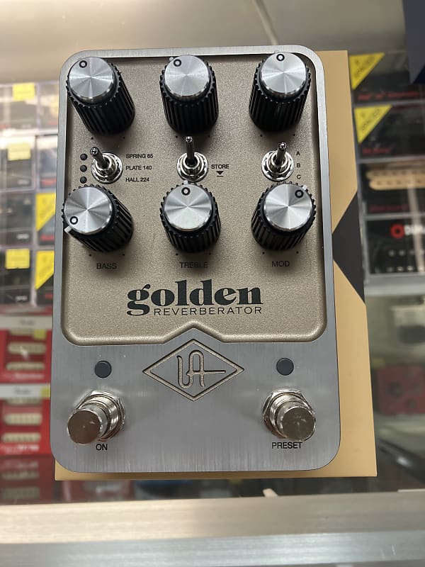 Golden Universal Audio UAFX Golden Reverberator Pedal Silver | Reverb