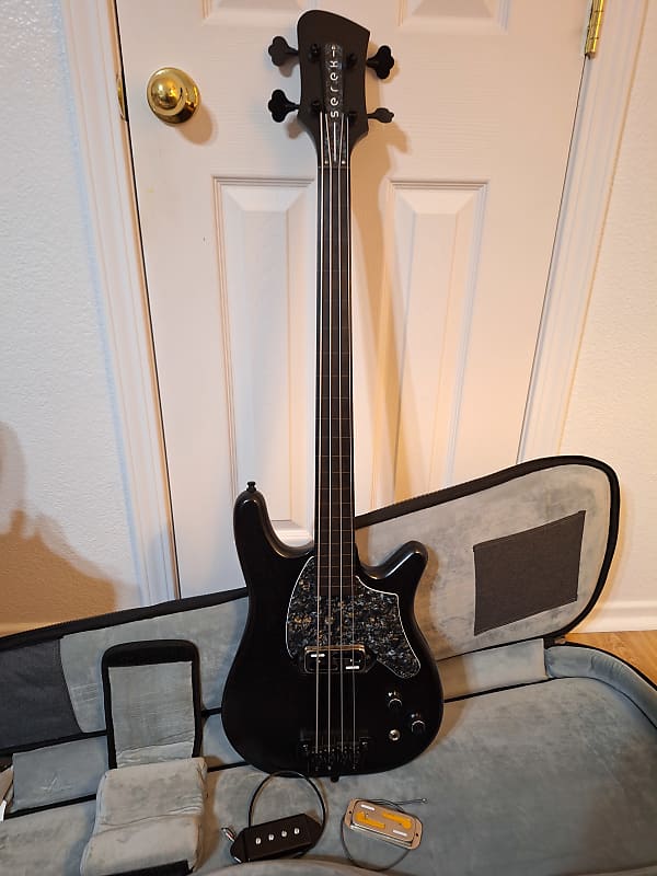 Serek Midwestern II Fretless Bass with case, LZN-B90 and | Reverb UK