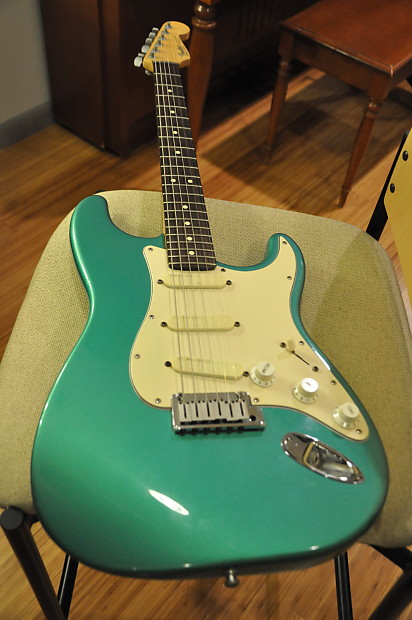 1993 Fender Strat Plus, American-made, Caribbean mist: very | Reverb