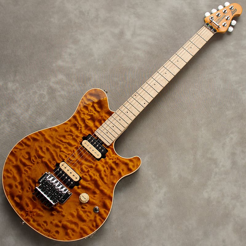 Music Man AXIS Quilt Maple Top (Trans Gold /Maple Fingerboard | Reverb
