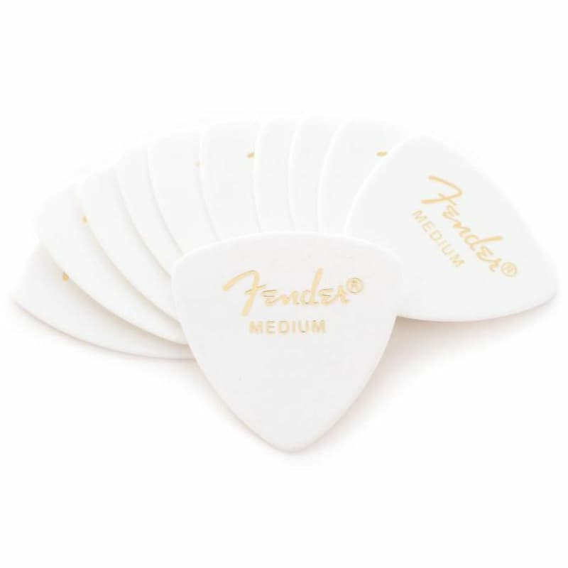 Fender 346 Shape Picks, White, Medium, 12 Count 2016 | Reverb