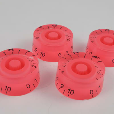 4 Pink Speed Dial Knobs for Epiphone Les Paul, SG style | Reverb