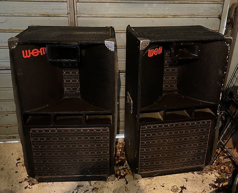 WEM PA Speakers 1970’s Relic/ Reupholstery/ Vintage | Reverb UK