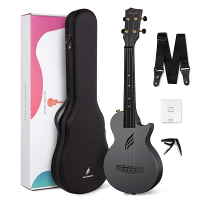 Concert Ukulele Nova U 23’’ Carbon Fiber Travel Ukulele With | Reverb