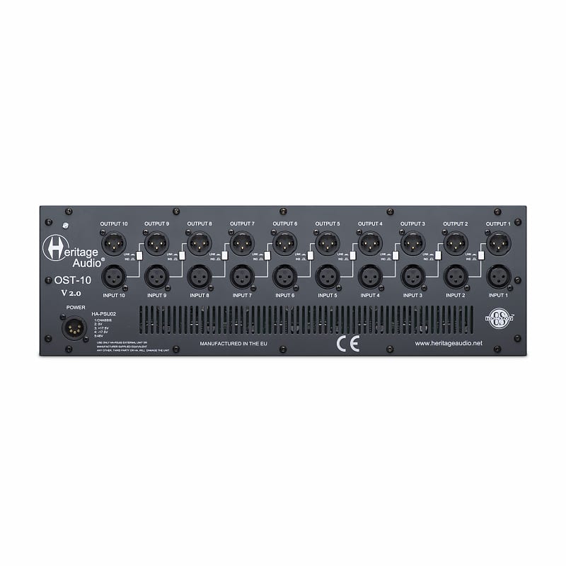 Heritage Audio OST-10 V2 Ten Slot Rack-Mountable 500 Series | Reverb