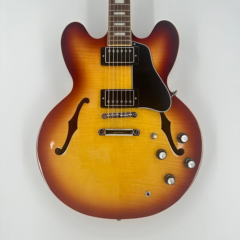 Epiphone ES 335 Figured Raspberry Tea Burst | Reverb