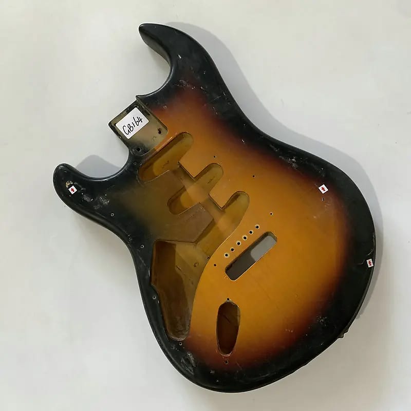 Left Handed Basswood Stratocaster Strat Style Guitar Body | Reverb