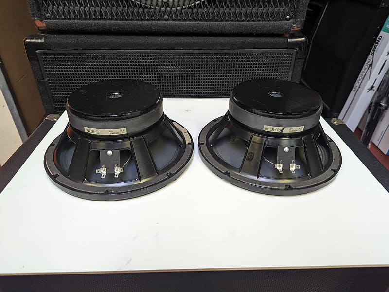 Matched Pair! Ampeg 300 Watt SVT Cast Frame 32 Ohm 10" Bass | Reverb