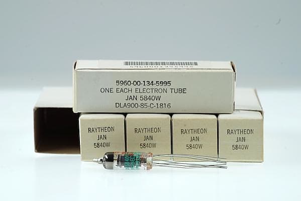 5 Vintage Raytheon 5840W 5840 Premium Subminiature Audio Tube | Reverb