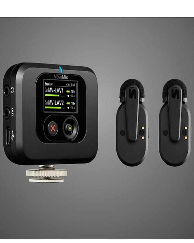 Shure MOVEMIC TWO RECEIVER KIT Two-Channel Wireless Lavalier | Reverb