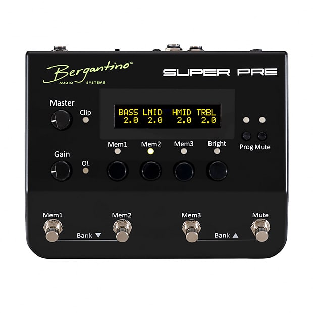 Bergantino Super Pre Bass Preamp Pedal [New] | Reverb