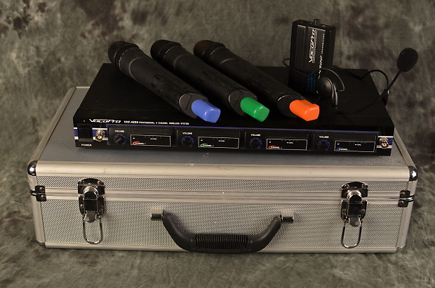 Voco Pro VHF 4800 4 Channel Wireless Microphone System | Reverb