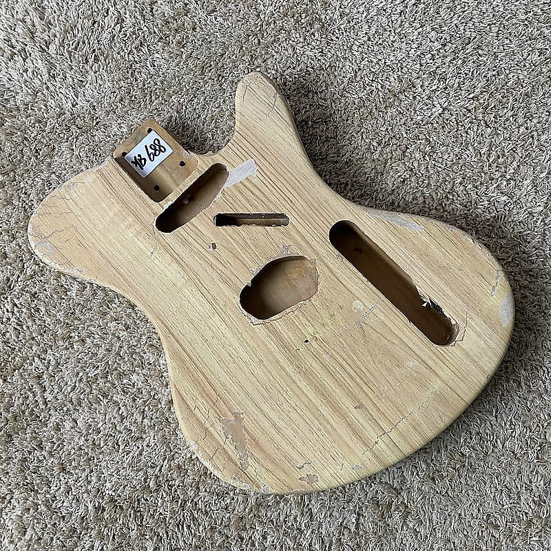 Solid Basswood Guitar Unfinished Body DIY Project | Reverb