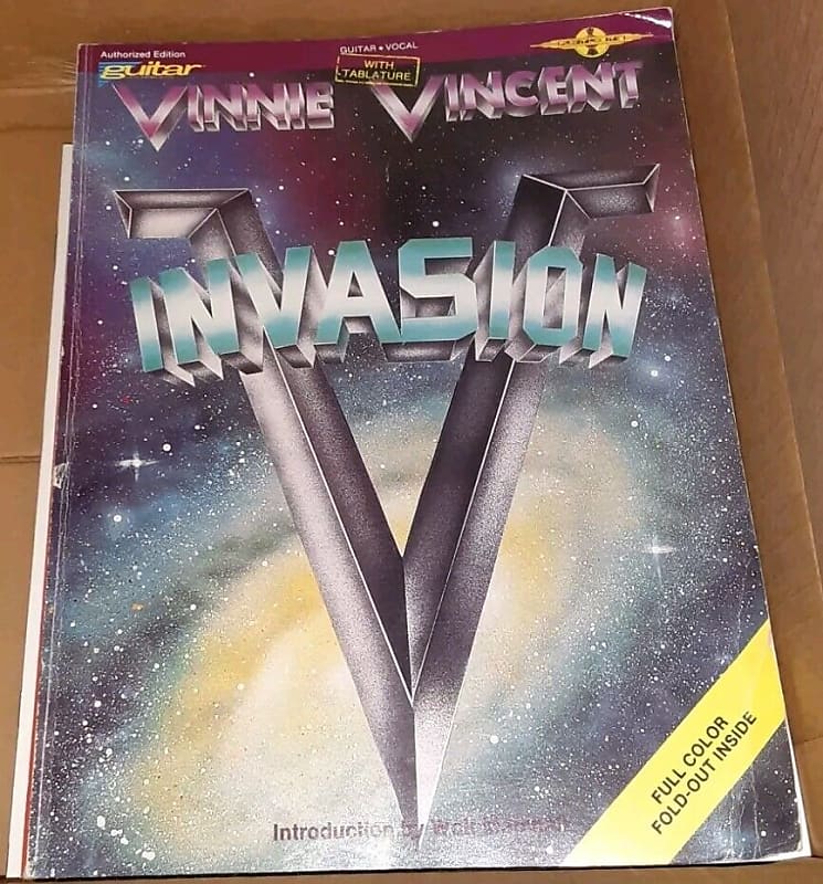 VINNIE VINCENT - INVASION - GUITAR TAB BOOK - SHEET MUSIC | Reverb
