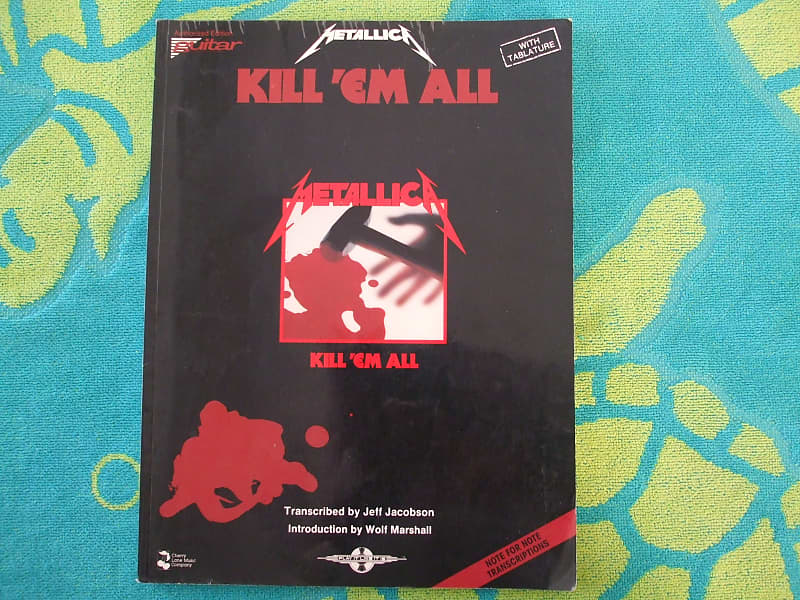 Metallica Kill 'Em All Tab Tablature Book Songbook VG | Reverb