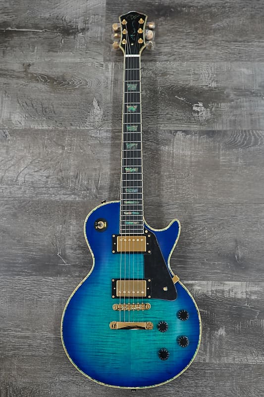 AIO Wolf WLP 750T Electric Guitar - Blue Burst | Reverb