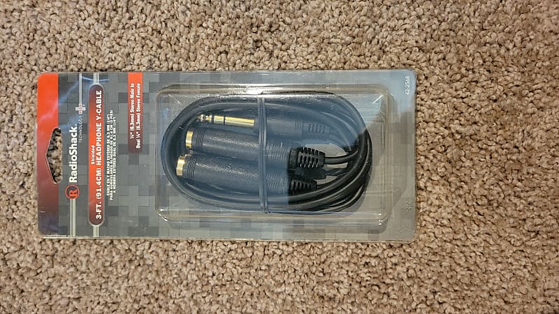 Radio Shack Headphone Y-cable 2010's - Black | Reverb